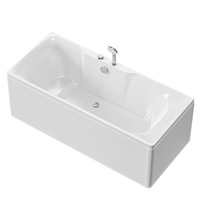 九牧亚克力双裙边成人普通浴缸