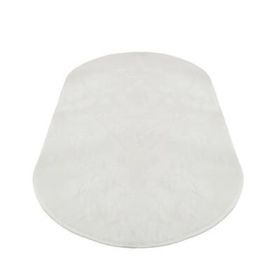 白色可睡可坐卧室床尾ins床边毯