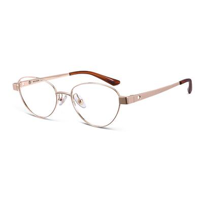 木九十近视眼镜猫眼框女金属镜架
