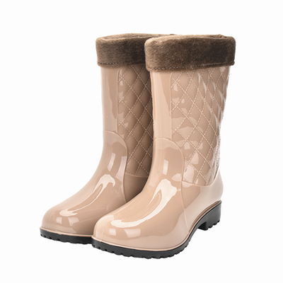 加绒雨靴水鞋防滑胶鞋时尚雨鞋