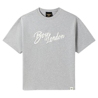 【迪士尼玛丽猫合作】BOYLONDON灰色印花短袖26夏季男女T恤N01140