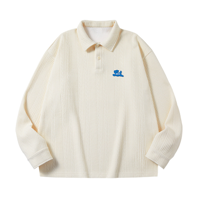 PSOBrand可爱小狗徽章Polo款毛衣