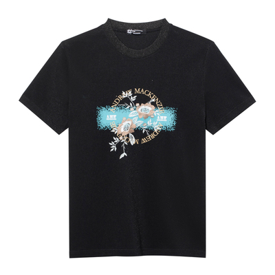 AMK意大利刺绣短袖T恤日常