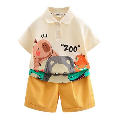男童夏季套装2026新款polo套装