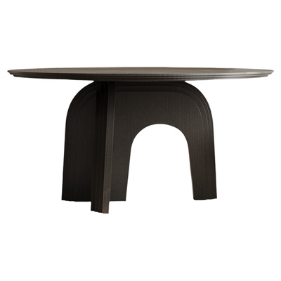 【自营】EPHDARREN/弗达伦复古风设计师餐桌客厅家用现代圆形饭桌