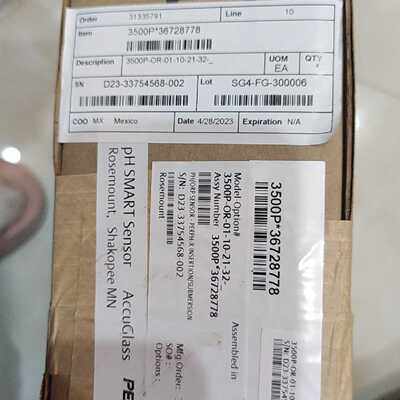 溢价-@罗斯蒙特PH智能传感器3500P-OR-01-10-21-