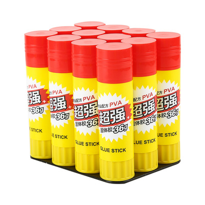 晨光文具 36g超强粘力固体胶ASG97156 批发 12支装大容量胶棒包邮