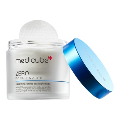 毛孔护理清洁 韩国medicube毛孔棉片去角质刷酸舒缓二次清洁70片