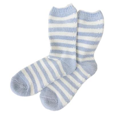 【任选48元3双】 68简约条纹中筒袜舒适透气百搭柔软袜子时尚