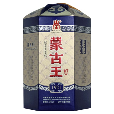 蒙古王38度1921献礼蓝包白酒整箱500ml*6纯粮浓香型老酒草原特产