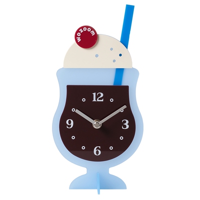 小众创意工位时钟摆件