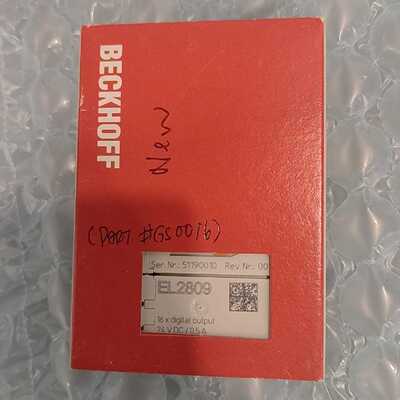 询价下单倍福BECKHOFF EL2809模块，德国原装，全新未拆封