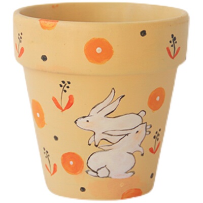 兔子创意红陶手绘吸水