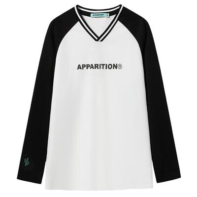 【限时清仓】APPARITION 运动风 足球服 薄款透气 插肩袖长袖T恤