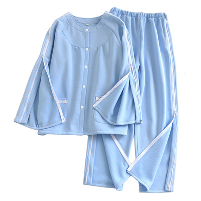 加厚护理服拉链开衫方便易穿脱