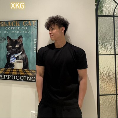 XKG升级款索罗娜男士正肩T恤男士休闲短袖T恤美式收袖口高品质t恤