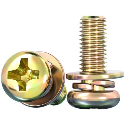 【全网热销】彩锌圆头三组合螺丝