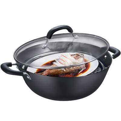 苏泊尔铸铁双耳燃气通用炒菜锅