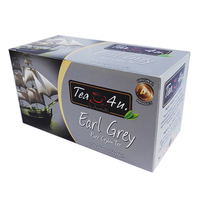 TEA4U谛友 英国伯爵味锡兰红茶25袋袋泡进口茶包EarlGrey Tea