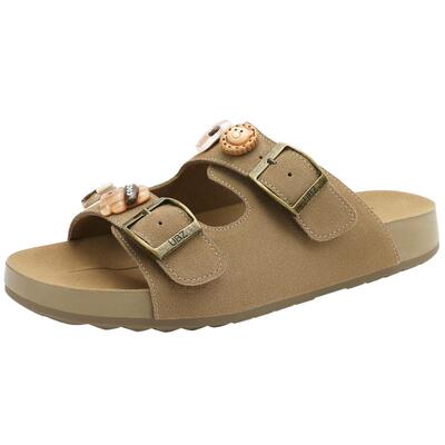 【抱抱拖】UBZ 厚底一字带勃肯凉拖鞋女外穿2026年季新款博肯凉鞋