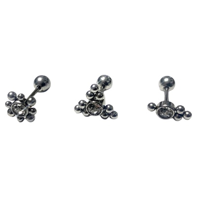 防过敏钛钢锆石耳骨钉耳钉