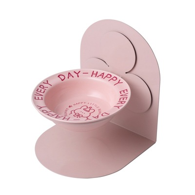 角度可调陶瓷猫碗护颈防翻