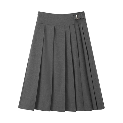 LILY通勤长款气质女装百褶半身裙