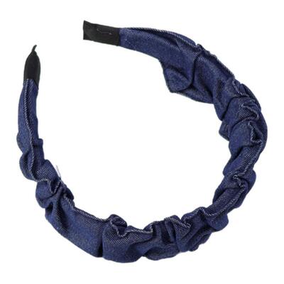 东大门复古水洗牛仔大肠发箍