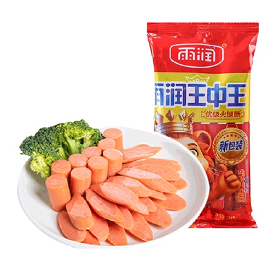 雨润优级休闲泡面搭档火腿肠224g