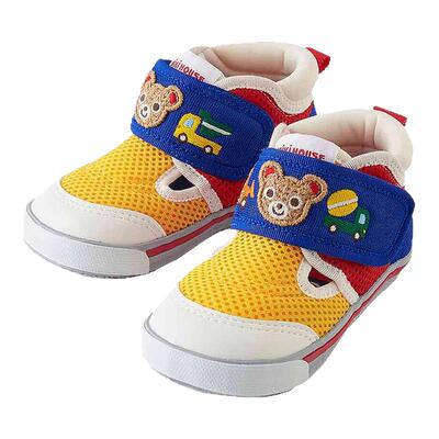 日本直邮日潮MIKI HOUSE网面透气小熊兔子婴儿鞋二段童鞋舒适