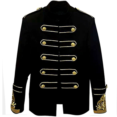 宫廷风男老方丈同款西服外套刺绣金丝线双排扣发型师毛呢西装7004