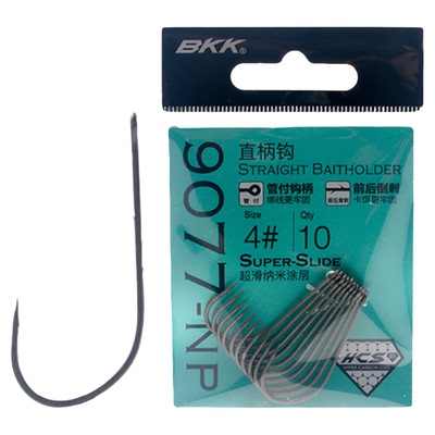 bkk直柄钩黑坑双背刺自由钓组