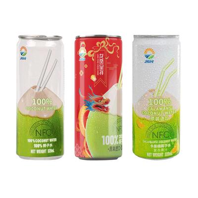 九日冰祖椰子水越南进口添加90%NFC椰青水网红易拉罐饮料320ml