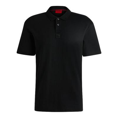 堆叠徽标装饰双面棉质Polo衫