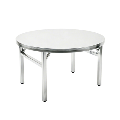 可折叠不锈钢双层加厚圆桌带转盘