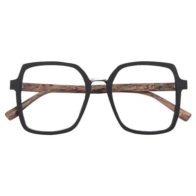 POSESION木纹眼镜框男款可配近视变色眼镜男潮痞帅大框复古方形女