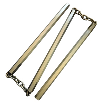 战神304不锈钢实心三节棍实战棍