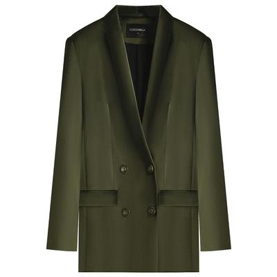 重工贡针缎面正肩西装