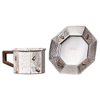 滇庆堂足银999纯手工咖啡杯