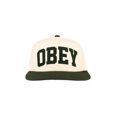 [春季新品]Obey COLLEGIATE 后扣帽 奶油色REVOLVE小众