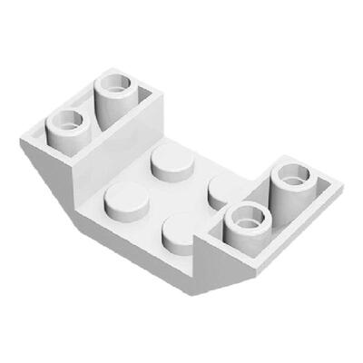 咔搭积木零配件2x4反向斜坡面砖