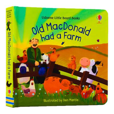 麦克唐纳爷爷的农场 英文原版绘本  Old MacDonald Had a Farm 儿童英语经典童谣故事 英文启蒙绘本读物 纸板书