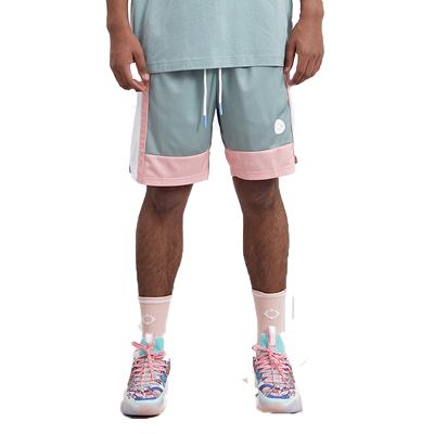 准者撞色短裤透气健身男