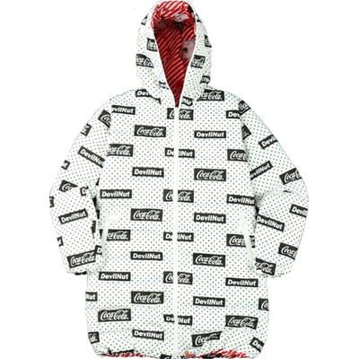 潮牌恶魔女式羽绒服双面穿外套