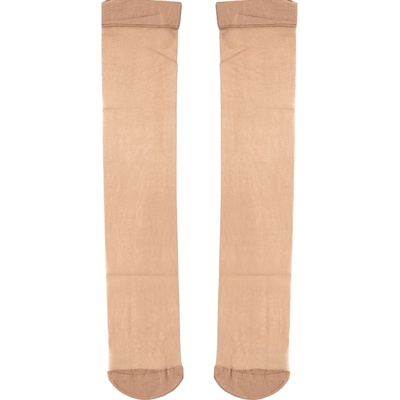 华高超薄款纯色包芯丝搭配中筒袜