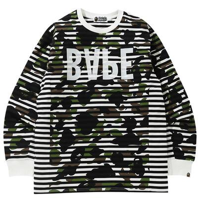 bape男装春夏颠倒字母迷彩图案