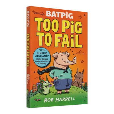 【预售】[2023克劳斯·佛兰科奖提名]蝙蝠猪:诸不言败 Batpig: Too Pig to Fail 英文原版儿童漫画 10岁+ 英语进口图书