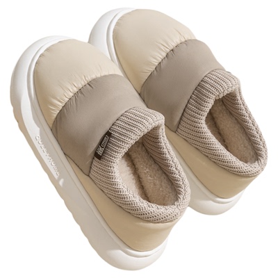 大气百搭冬季情侣棉拖鞋