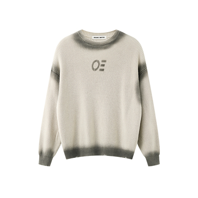 水洗做旧毛衣抗静电圆领