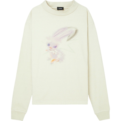 【38开门红】we11done 春夏男春夏女同款印花兔子长袖T恤